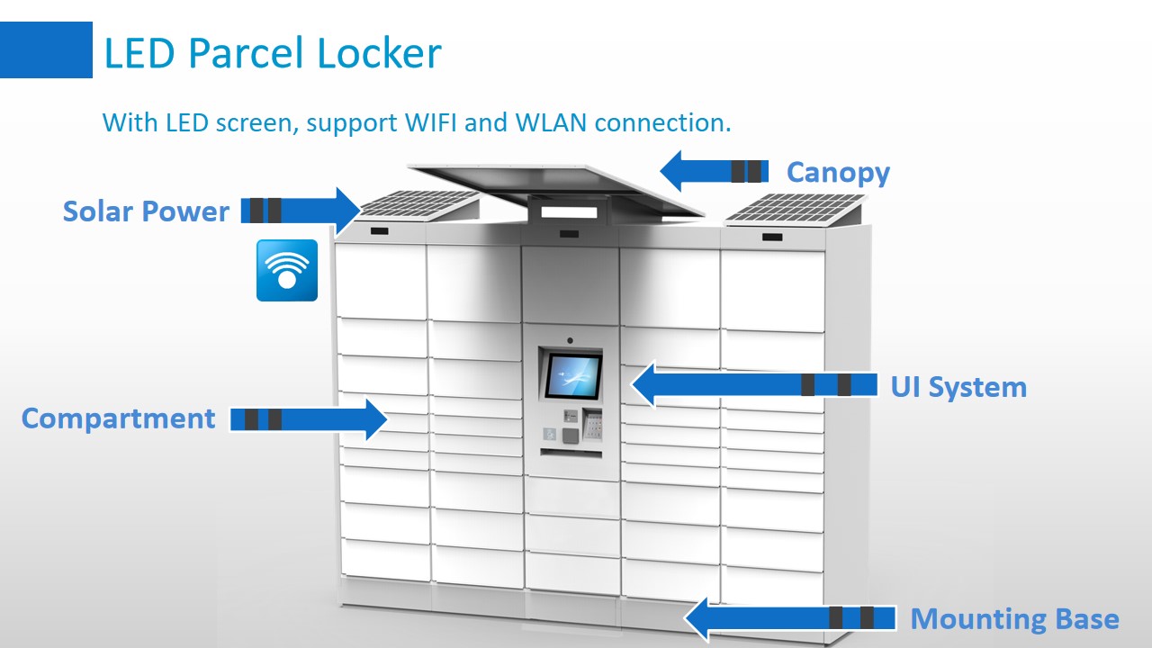 Bluetooth Parcel Locker With Solar Power Option from China Manufacturer ...